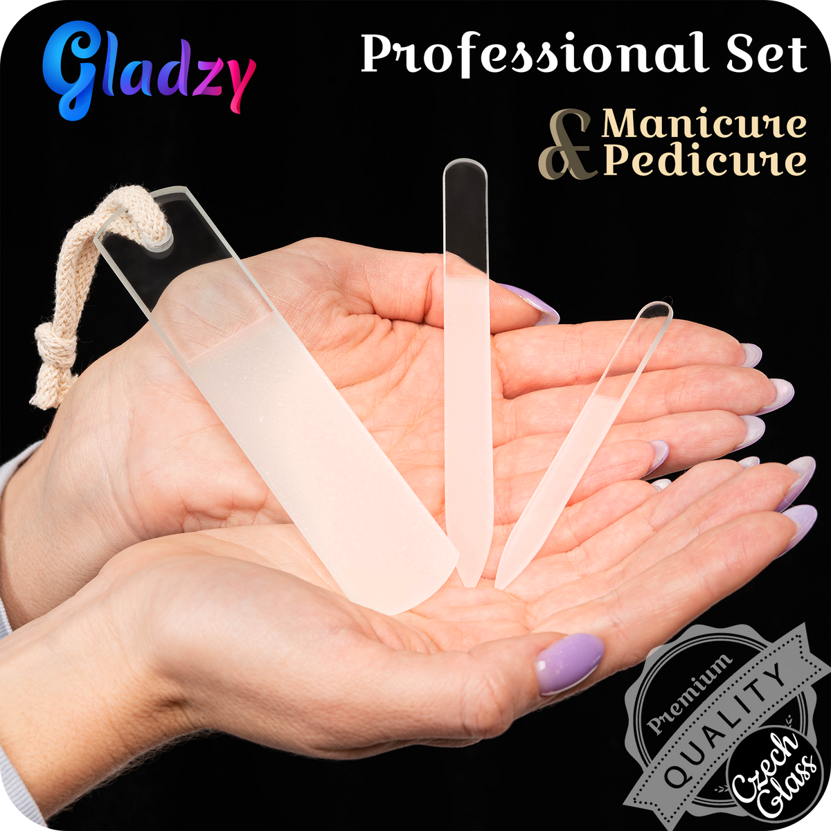 Genuine Czech Glass Manicure and Pedicure Travel Set – Gladzy